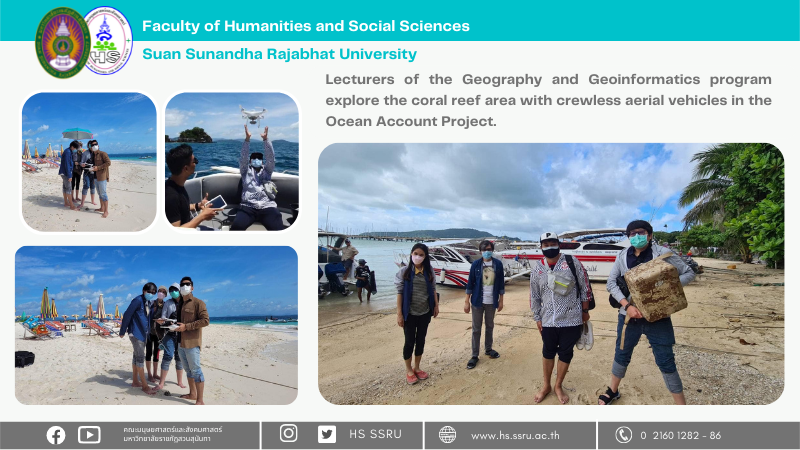 Lecturers of the Geography and Geoinformatics program explore the coral reef area with crewless ...