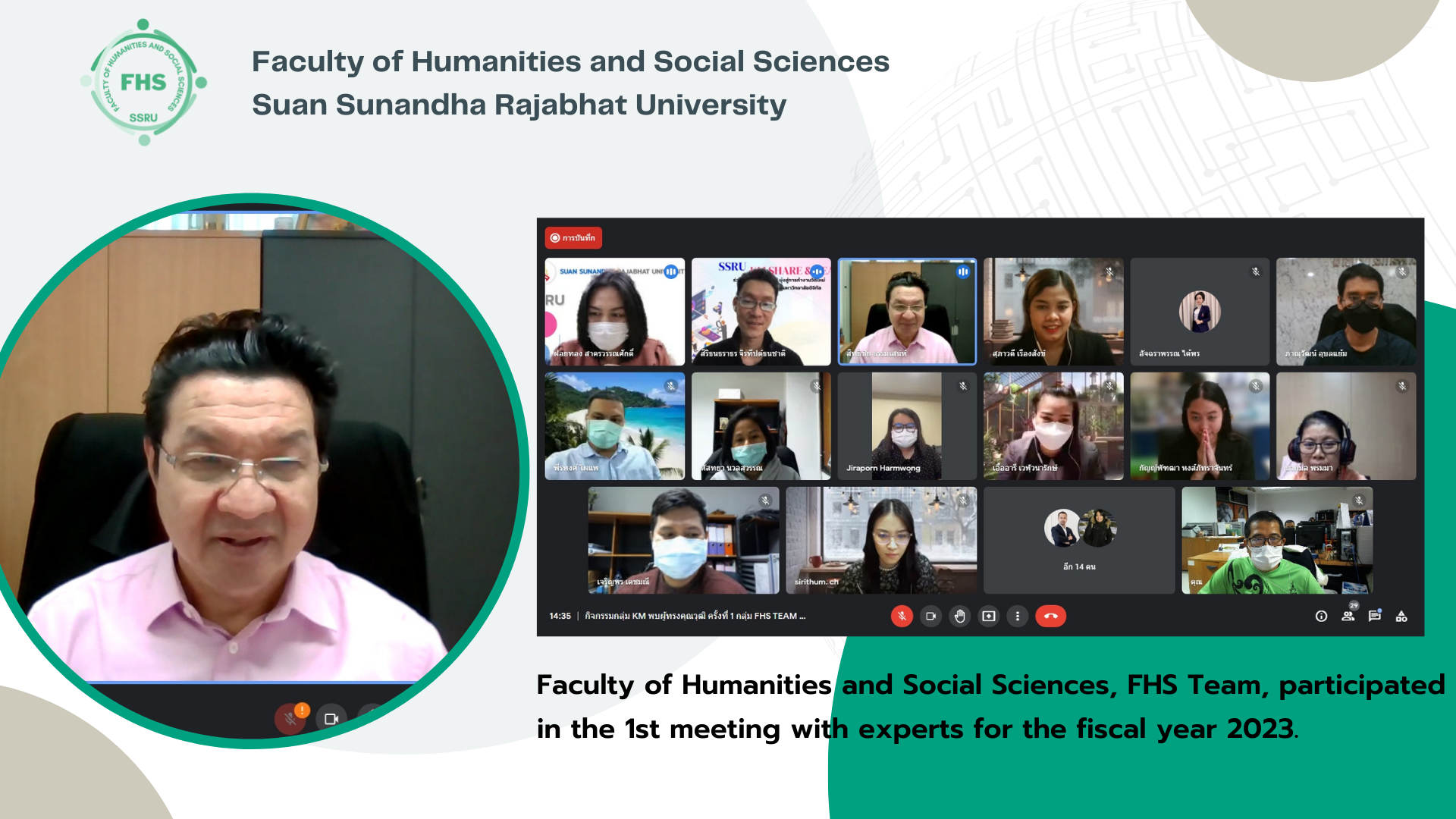 Faculty of Humanities and Social Sciences, FHS Team, participated in the 1st meeting with ...