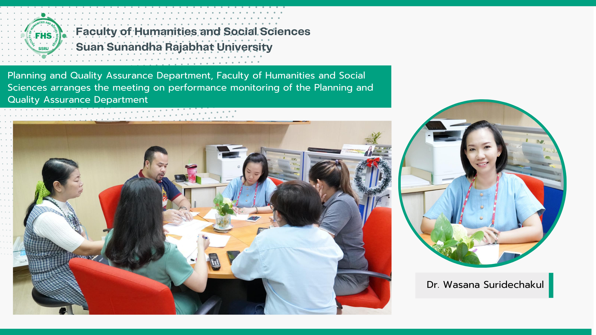 Planning and Quality Assurance Department, Faculty of Humanities and Social Sciences arranges ...