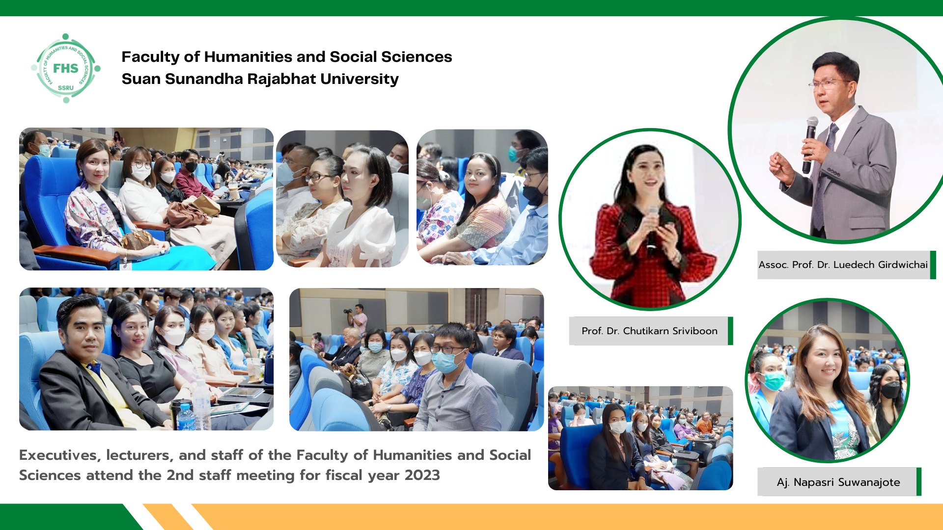 Executives, lecturers, and staff of the Faculty of Humanities and Social Sciences attend the 2nd ...