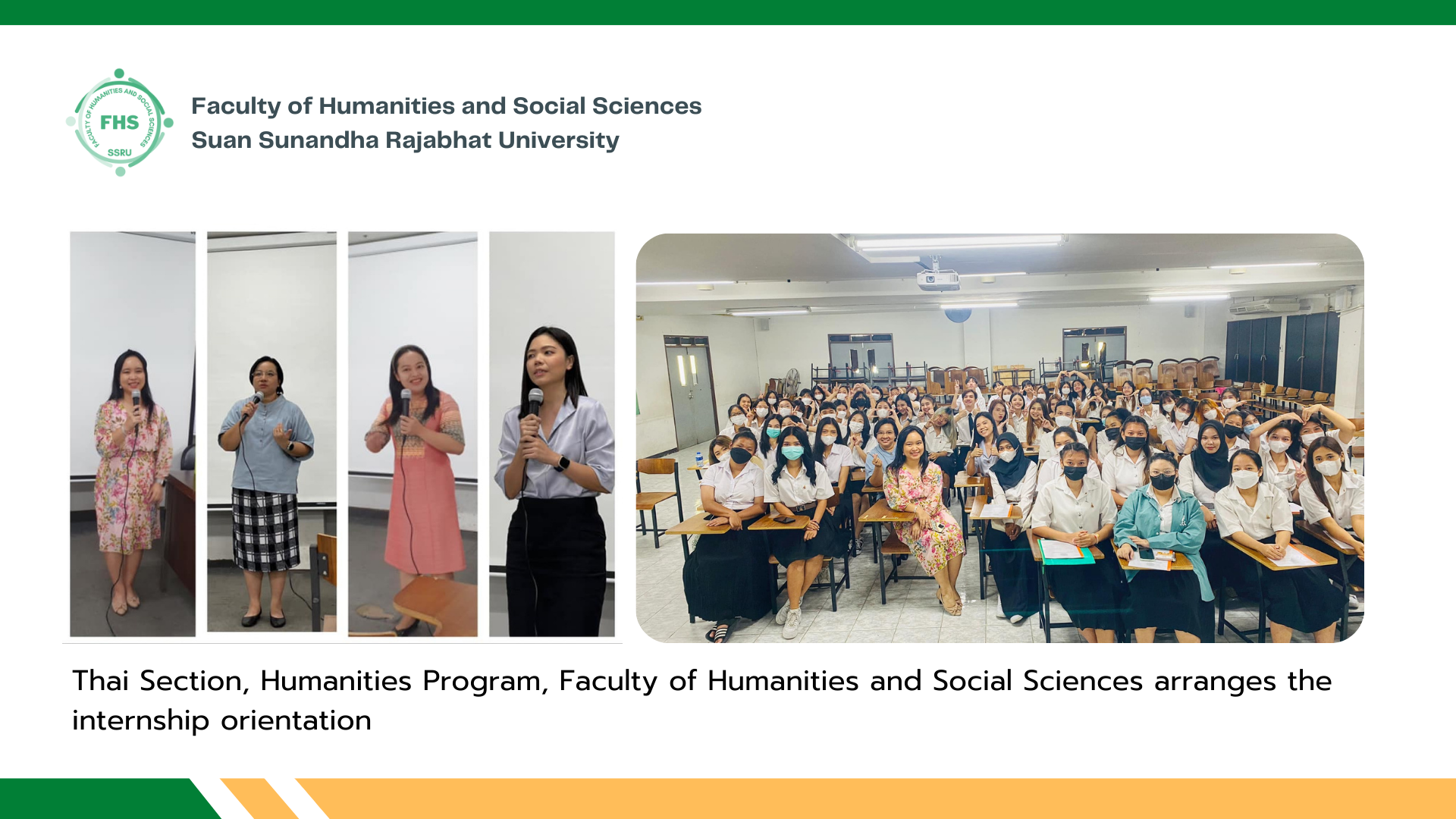 Thai Section, Humanities Program, Faculty of Humanities and Social Sciences arranges the ...