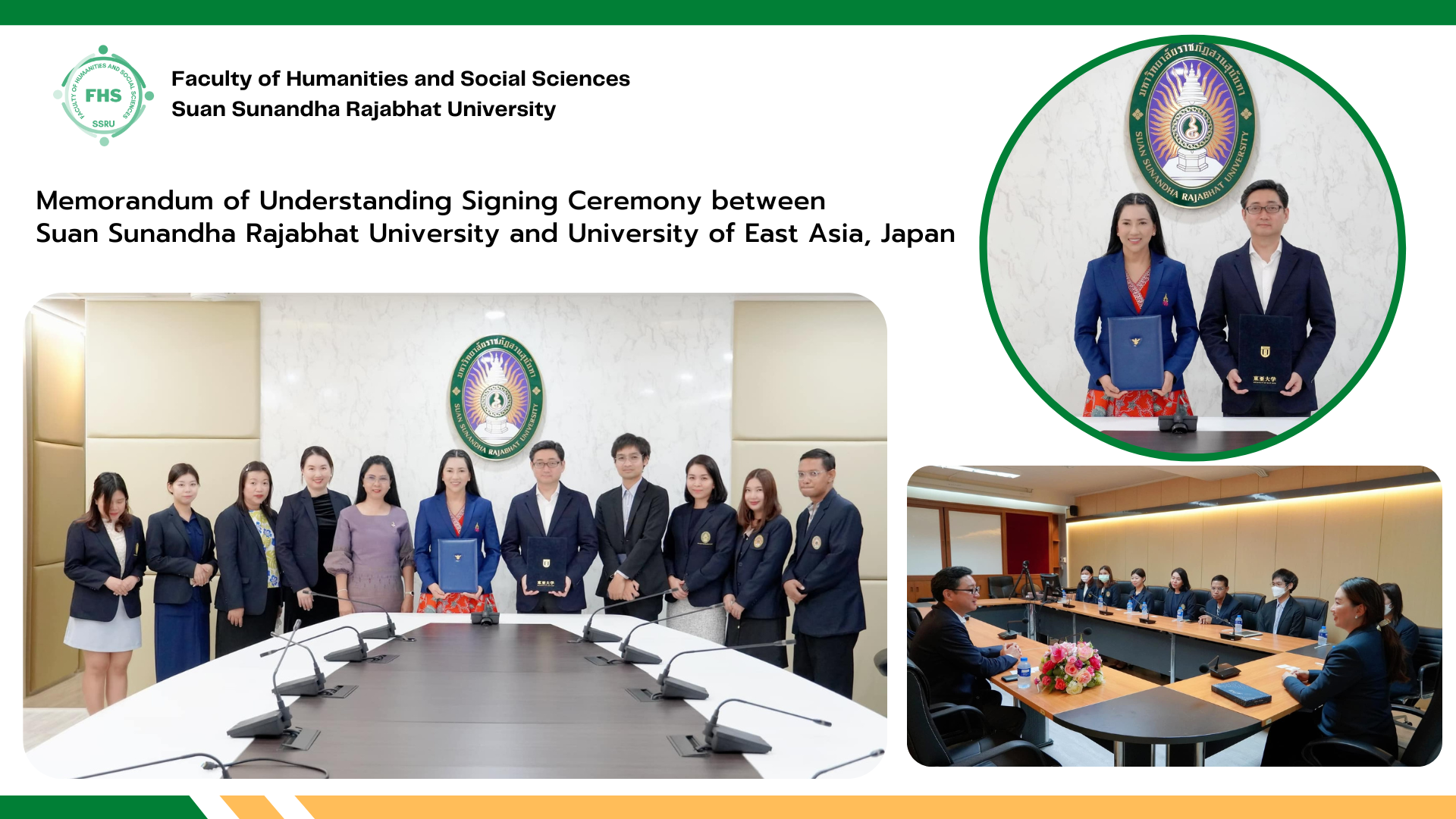Memorandum of Understanding Signing Ceremony between Suan Sunandha Rajabhat University and ...